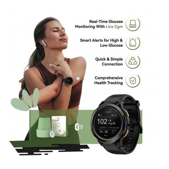 LinX CGM - The Smallest Continuous Glucose Monitor | Accurate Real-Tim ...